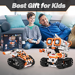 Kyanio STEM Robotics Kits for Kids Ages 8-12 8-14 Year Old, 3 in 1 Remote/APP/Voice Control & Programming Robot Building Set, Toy Coding Science Projects, Birthday Gift Ideas for 8 9 10 11 12+ Boys