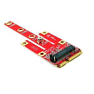 Ableconn MPEX-134B Mini PCIe Adapter with M.2 Key B Slot - Support USB/PCIe/SATA Based M2 B Key or B-M Key Module for Mini PCI Express