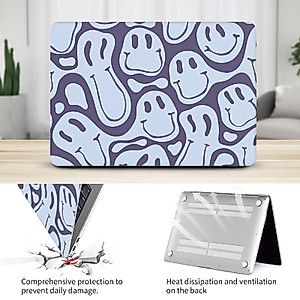 Watbro Compatible with MacBook Pro 13 inch Case 2020 2019 2018 Released M1 A2338/A2251/A2289/A2159/A1989/A1706/A1708, Retro 70's Modern Pattern case, Suitable for MacBook Pro 2020 with Touch ID