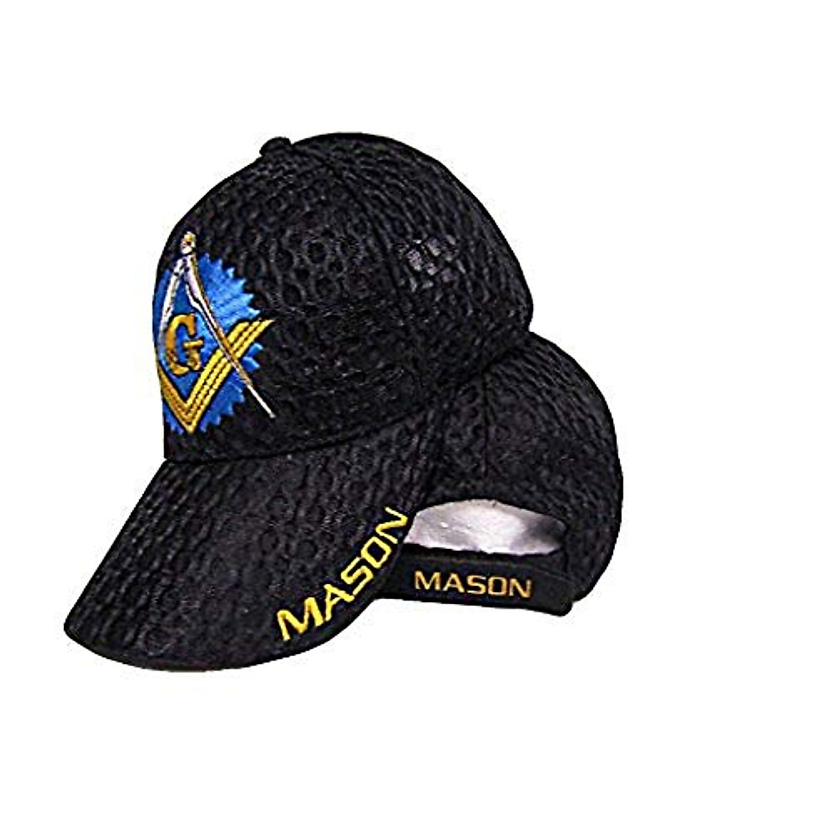 Black MESH Mason Masonic Freemasonry Freemason Masonry Lodge Summer Cap HAT R-C946A