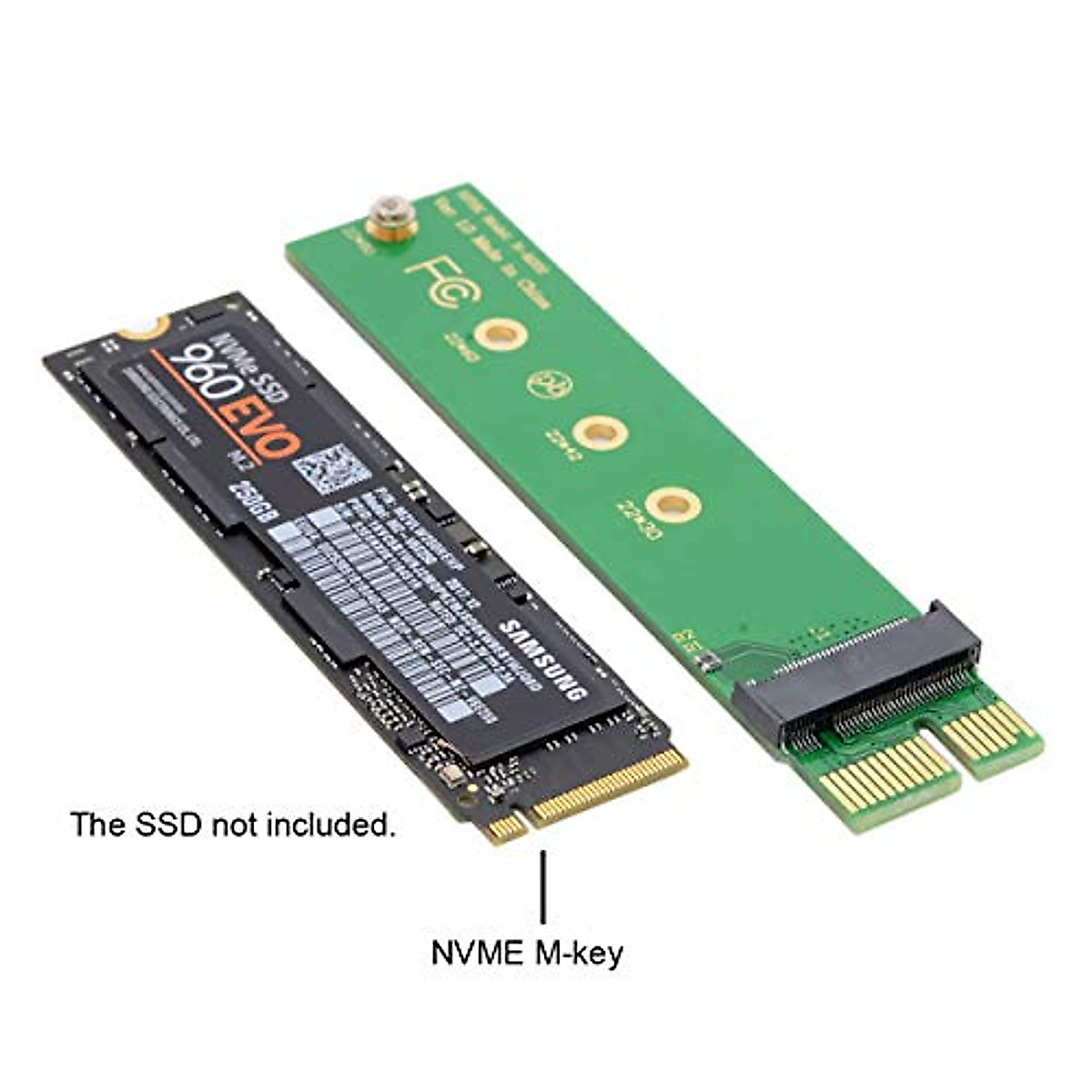 chenyang M.2 NVME to PCIe 3.0 X1 Adapter NVME/AHCI SSD to PCI Express Expansion Card Adapter