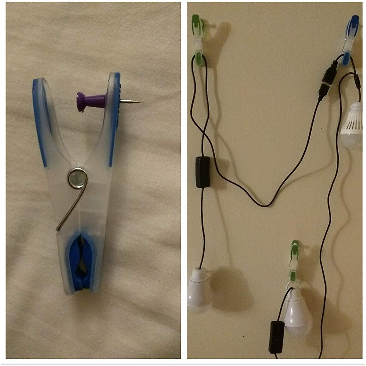 Strong Non-Slip Wide Open Plastic Clothes Clips for Drying Clothing Clamps Sturdy Travel Clothespins 24 Pack