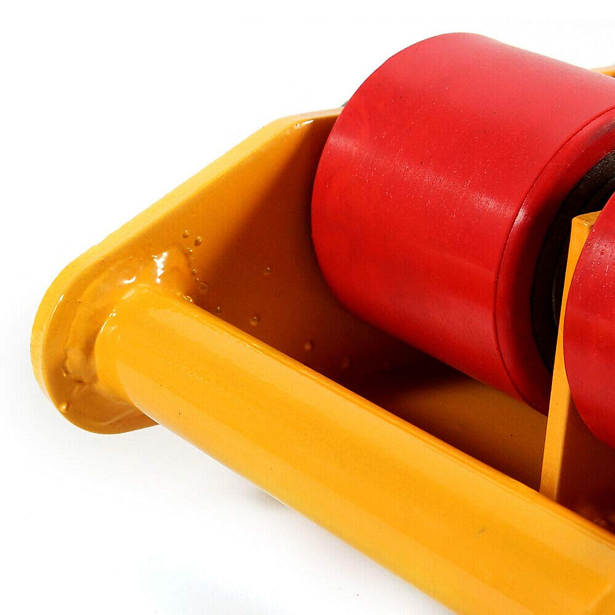 Heavy Duty Machine Dolly Skate Machinery Roller Mover Cargo Trolley 6 Ton 13200lb, with Steel Rollers Cap 360 Degree Rotation Rotating Cover Mobile Equipment