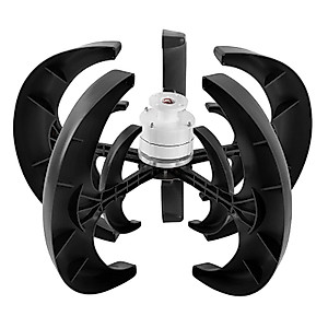 Wind Turbine Generator, 12V 24V 48V 1200W Wind Vertical Axis Generator with Hybrid Controller, 5 Leavies Wind Turbine Generator Kit for Boats, Terraces, Cabins, Mobile Homes(#1)