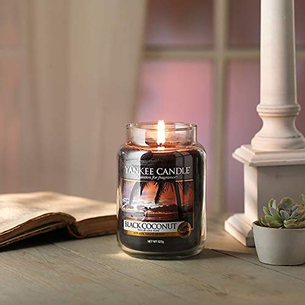 Yankee Candle 5038580013412 jar Large Black Coconut YSDBC2, one Size