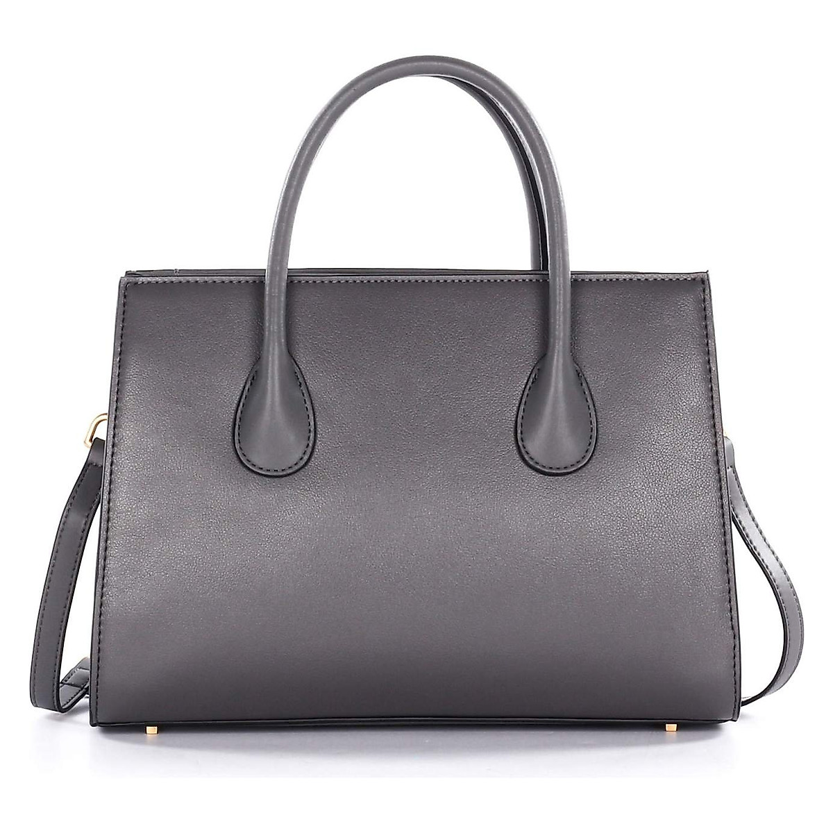 Céline Dion Octave Leather Satchel (Grey)