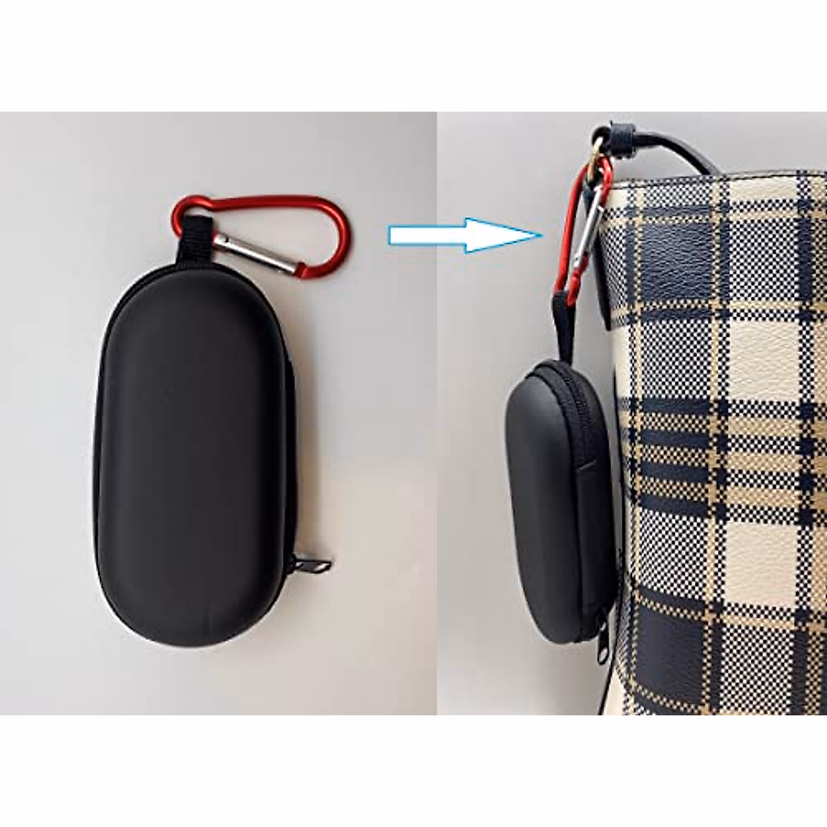 FIVO Portable Charger Power Bank 2600mAh Battery Pack 5V 2A with USB Cable, Carrying Hard case and Hook for iPhone, Samsung Galaxy and More (1 Pack)