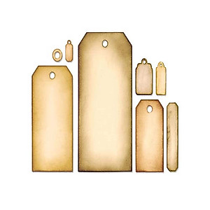 Sizzix 658784 Tim Holtz Tag Collection Framelit Dies
