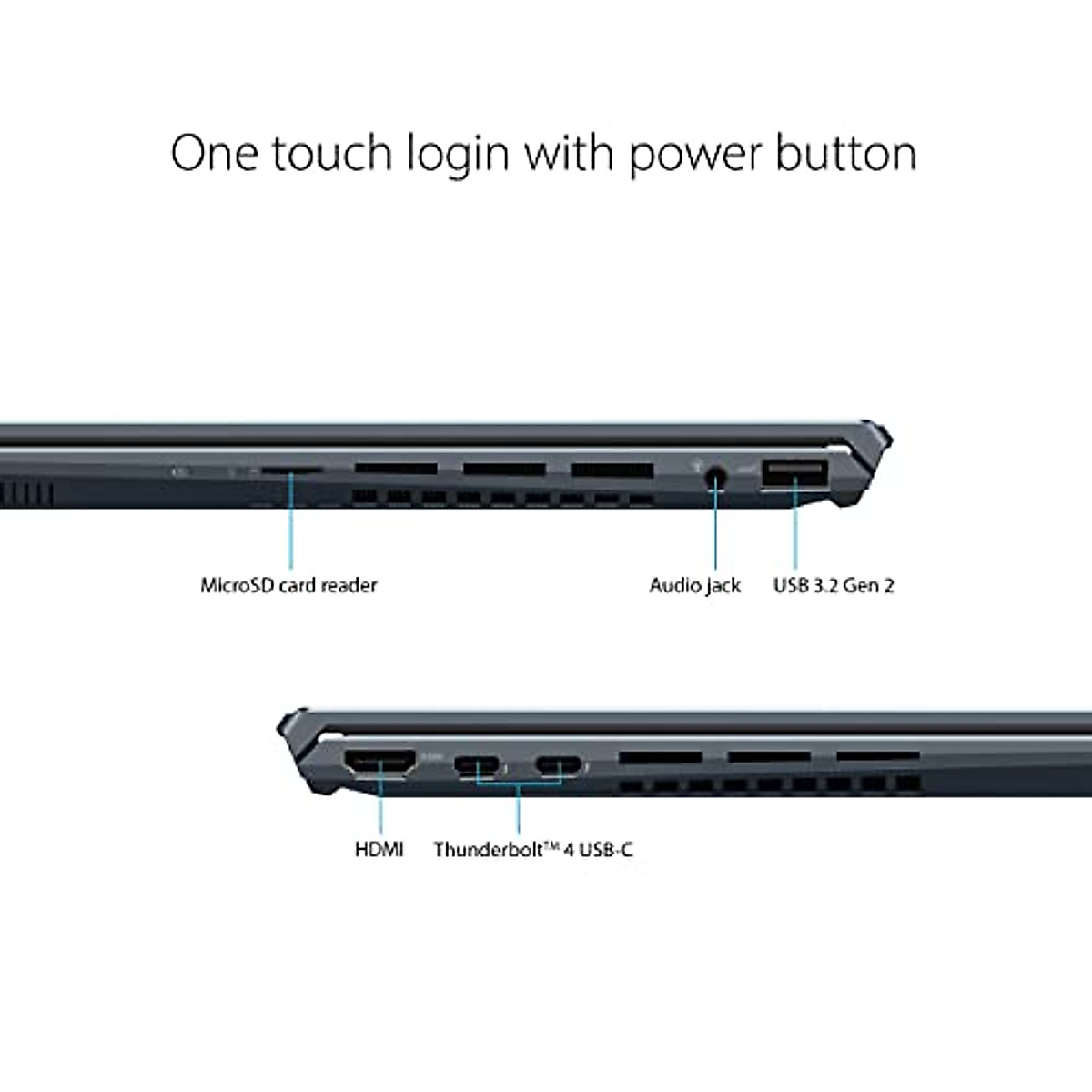 ASUS ZenBook 14X OLED Laptop, 14” 2.8K 16:10 Display, Intel Core i7-12700H CPU, Intel Iris Xe Graphics, 16GB RAM, 1TB SSD, Windows 11 Home, Wi-Fi 6E, Pine Grey, UX5401ZA-PS74