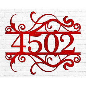 House Number Sign | Metal Address Sign | Address Plaque | Home Number Sign | Custom Address Decor | House Warming Gift | Front Door Sign