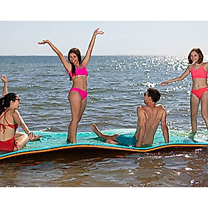 Maui Mat (by Aqua Lily Products): Floating Foam Fun Pad Designed for Water Recreation and Relaxing (14 foot)