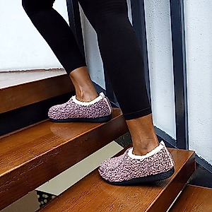 RockDove Women's Nomad Slipper with Memory Foam, Size 8-9 US Women, Pink Crepe