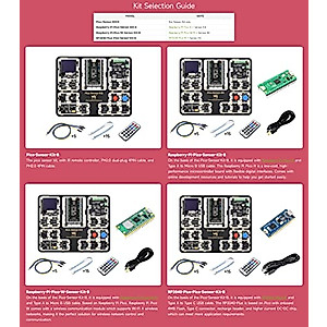 Waveshare Entry-Level Sensor Kit Compatible with Raspberry Pi Pico, Including Pico Expansion Board and 15 Common Modules-Sensor Kit + Raspberry Pi Pico H