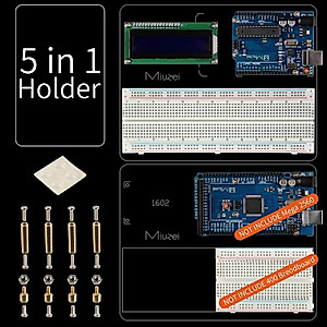 Miuzei Starter Kit Compatible with Arduino Projects, Circuit BreadBorad, LCD1602 Module, Breadboard, Jumper Wires, Servo, Sensors, LEDs, Detailed Tutorial MA05
