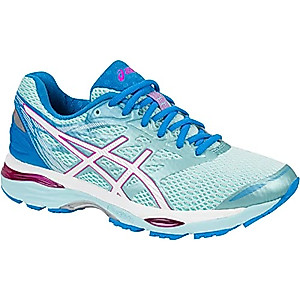 ASICS Women's Gel-Cumulus 18 Running Shoe, Aqua Splash/White/Pink Glow, 5.5 M US