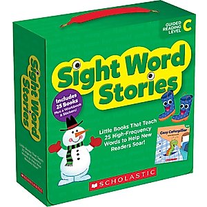 Sight Word Stories: Level C (Parent Pack): Fun Books That Teach 25 Sight Words to Help New Readers Soar (Scholastic Guided Reading Level C)