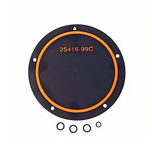 Orange Cycle Parts Solid Derby Cover Service Kit for Harley Twin Cam 2006-2017 Replaces OEM # 11105/11324 / 25416-99FM