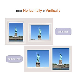 12x16 Wood Picture Frame Diamond Painting Frames 30x40cm Diamond Art Frame Display 12x16in / 30x40 cm Without Mat or 10x14 in/ 25x35cm with Mat 12 x 16 Photo Poster Frame Wall Hanging - White 3 Pack