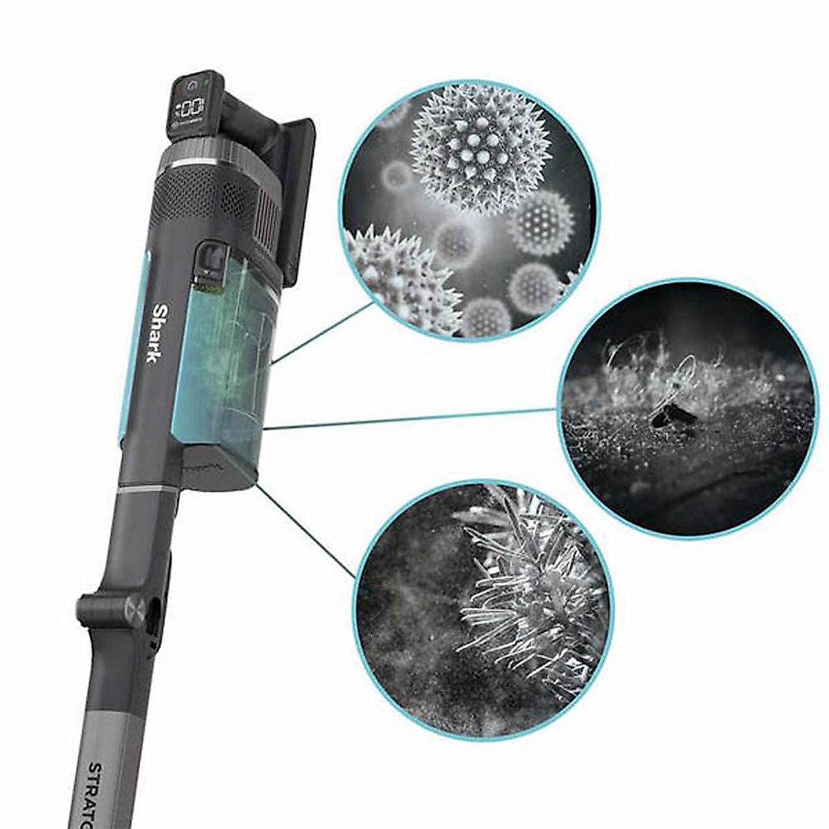Shark UZ865H Cordless Stick Vacuum with Clean Sense IQ includes Bonus VM200 Pro Cordless Hard Floor Vacuum Mop (Renewed)