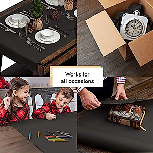 DIY Black Paper Roll - Exactly What You Need For Wrapping Christmas Presents - Works For All Occassions - Make Your Bulletin Board Stand Out - Enough Craft Paper To Get You Through The Whole Season