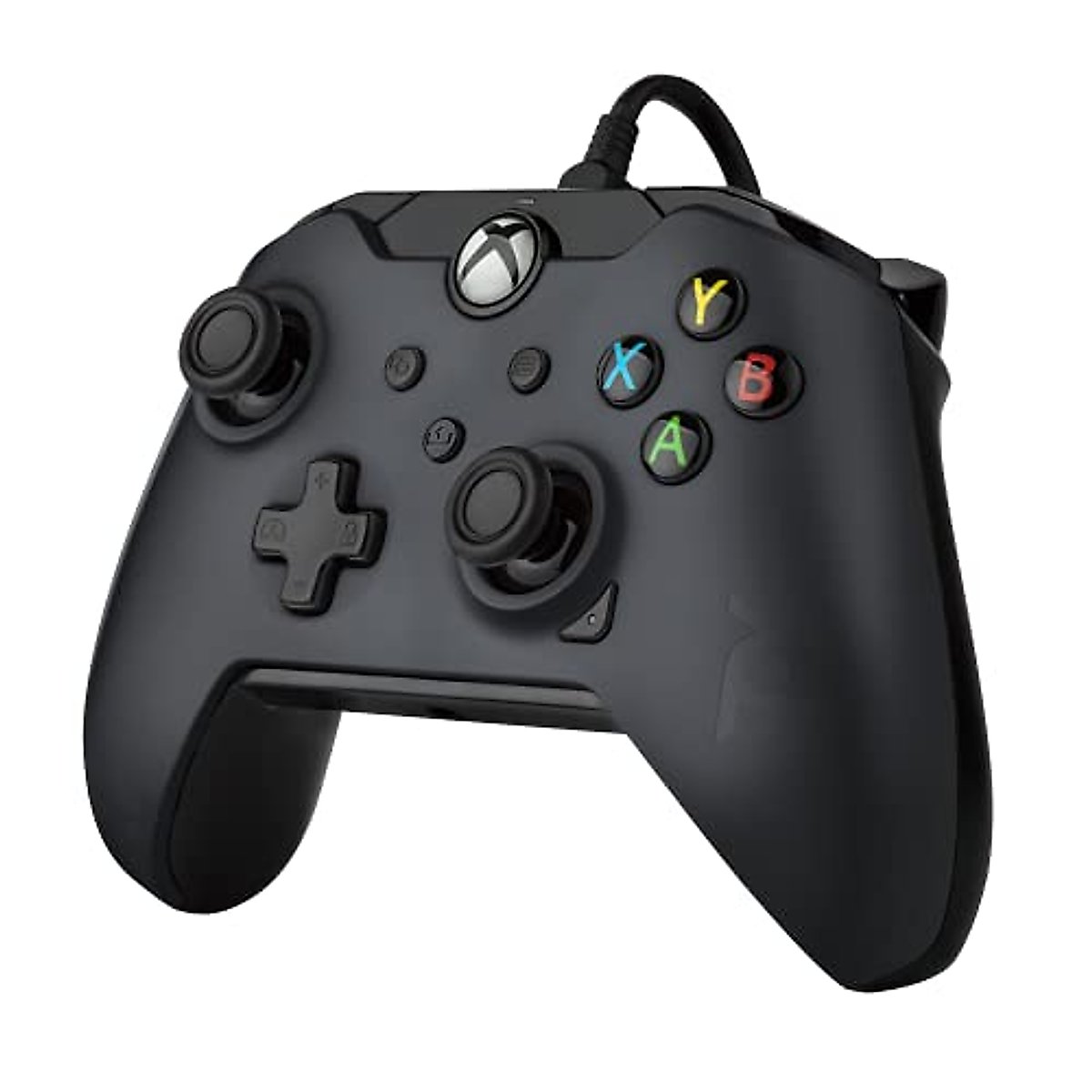 PDP Wired Game Controller - Xbox Series X|S, Xbox One, PC/Laptop Windows 10, Steam Gaming Controller - USB - Advanced Audio Controls - Dual Vibration Videogame Gamepad - Raven Black