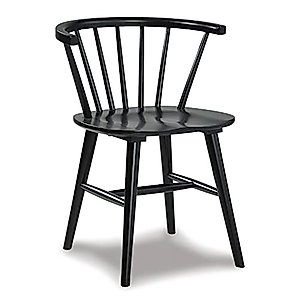 Signature Design by Ashley Otaska Dining Room Side Chair Set of 2, Black