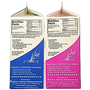 Concession Essentials - CE Floss Sugar -2pk Cotton Candy Floss Sugar 2 Pack (Pink Vanilla and Blue Raspberry)