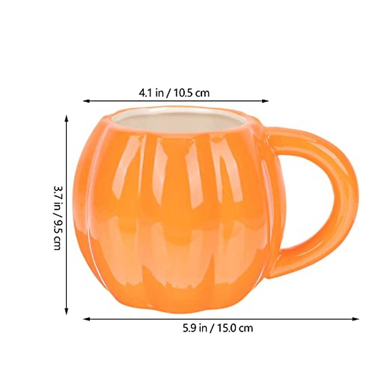 DOITOOL Halloween Mug Pumpkin Ceramic Halloween Coffee Mug Gift for Halloween Theme Party Favor, Novelty Coffee Mug Cup Autumn Harvest Festival Gift