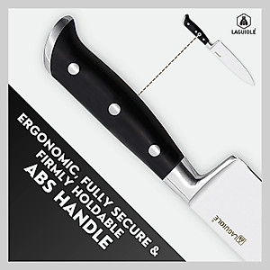 LAGUIOLE 8-Inch Professional Chef Knife - Stainless Steel Kitchen Knife with Ergonomic Handle - Effortlessly Sharp & Easy to Sharpen - Best for Cutting, Chopping & Slicing Meats, Vegetables & Fruits