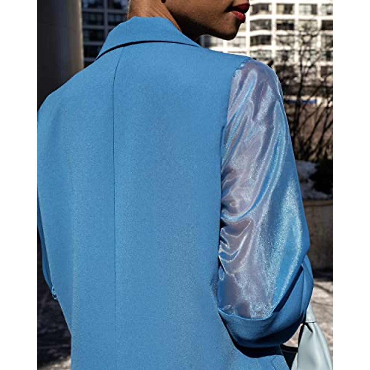 The Drop Women's Blue Sapphire Double Breasted Blazer by @signedblake, M