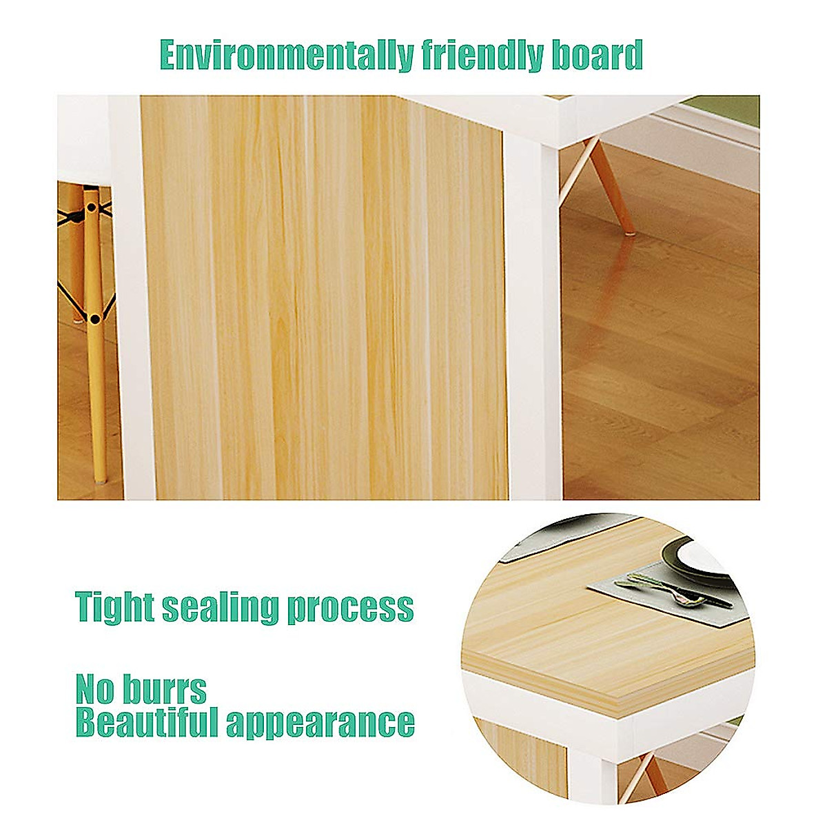 JJPSQHRV Folding Dining Table Wall-Mounted Fold Up Wall Table for Small Spaces MDF Multi-Function Home Office Desk Modern Simplicity Computer Desk Space Saving