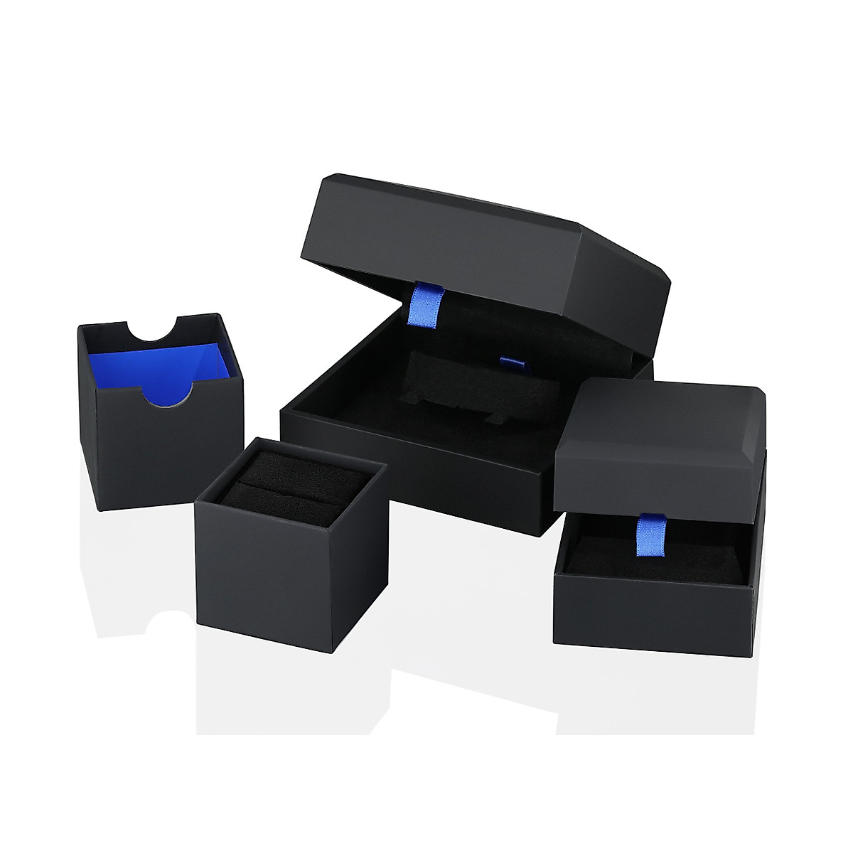 Amazon Essentials 18K Yellow Gold Over Sterling Silver Crystal Rainbow Color Stackable Ring, Size 8, (previously Amazon Collection)