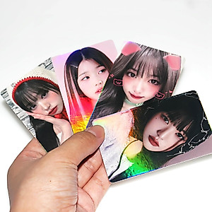 PYAJUU JangWonyoung Laser Photo Cards 50pcs IVE Jang Wonyoung Laser Photocard KPOP IVE Wonyoung LOMO Cards WONYOUNG post cards Gift for Fans