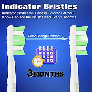 Jiuzhoudeal Toothbrush Replacement Heads for Philips Sonicare DiamondClean ProtectiveClean 4100 5100 6100 C2 G2 Electric Toothbrush Brush Heads White, 10 Pack