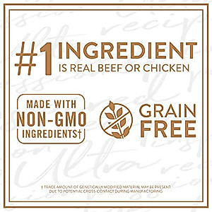 NUTRO ULTRA Grain Free Adult Soft Wet Dog Food Filets in Gravy Bistro Mix Variety Pack, (12) 3.5 oz. Trays