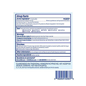 Boiron Ignatia Amara 30C Homeopathic Medicine for Relief from Emotional Stress, Hypersensitivity, Irritability, and Moodiness - 80 Count (Pack of 3)