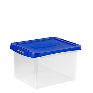 Bankers Box Heavy Duty Plastic File Storage Box with Hanging Rails, Letter/Legal, 1 Pack (0086205)