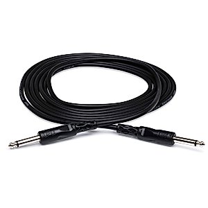 Hosa CPP-110 1/4" TS to 1/4" TS Unbalanced Interconnect Cable, 10 Feet