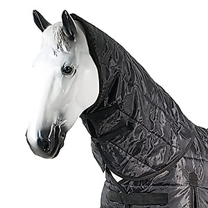 HORZE Nevada Stable Blanket Neck Cover 200g - Black - S