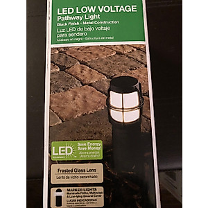 Hampton Bay Low-Voltage LED Black Bollard Light