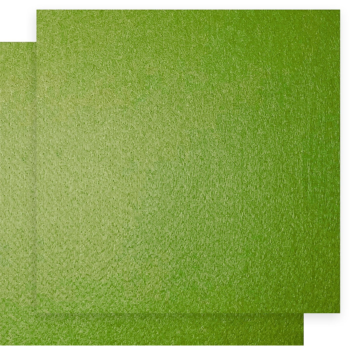 12" x 12" Felt Fabric Sheets for Crafts, Squares Felt Fabric Sheets, 1mm Thick, Felt Paper for Sewing Patchwork Material, Non-Woven Felt Fabric for DIY Sewing Craft, 2pcs (Light Green)