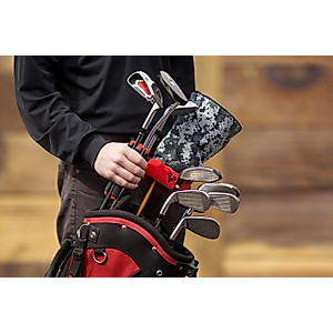 Rival and Revel Silo Golf Club Carrier, One Size, Red x Black