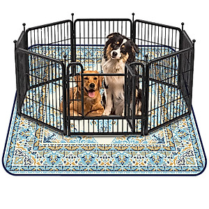 Washable Pee Pads for Dogs 72x72 - Extra Large Super Absorbent Reusable Dog Training Pads, Waterproof Non-Slip Leakproof Whelping Pad, Pee Pads for Dog Floor, Bed