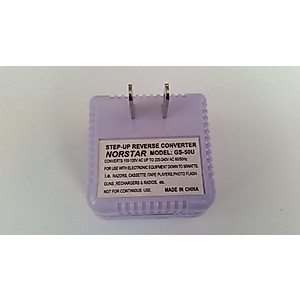 Norstar 50 Watt Step Up Reverse Compact International Travel Voltage Converter