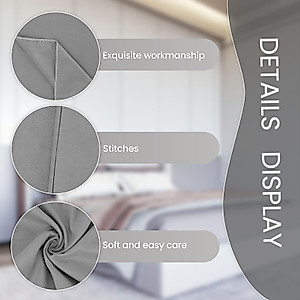 EVOLIVE Ultra Soft Microfiber Body Pillow Cover/Pillowcases 21"x54" with Hidden Zipper Closure (21"x54" Body Pillow Cover, Charcoal Grey)