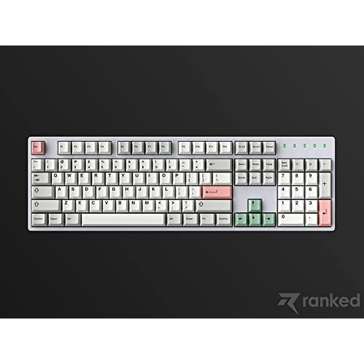 Ranked Dye Sublimation Premium Keycap Set | 1.45 mm Thick PBT | Cherry Profile for Custom Mechanical Keyboard (9009, 169 Keys)