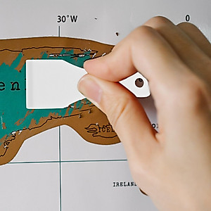 ABOOFAN Scratcher Tool 20pcs Plastic Scraper Tool Keychain Scoop Shape Ticket Scratcher Keyring Gamble Lucky for Labels Films Sublimation