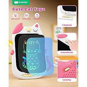 KOKODI Girl Toys, 3-7 Year Old Gifts, LCD Writing Tablet for Kids, Drawing Doodle Board Birthday Presents 3 4 5 6 7 Girls