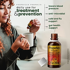 Beelife Propoflex Green Propolis Extract 20ml - 11% Dry Extract - Bee Propolis Tincture, High Artepillin-C Levels – Natural & Kosher Antioxidant-Rich Liquid Supplement for Health, Wellness Brazil 20ml