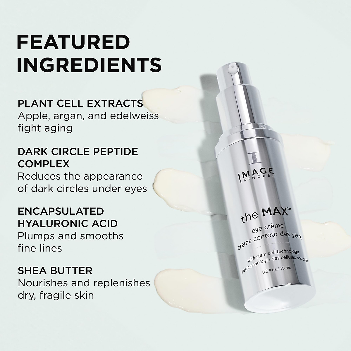 IMAGE Skincare, the MAX Eye Crème, Under Eye Cream to Reduce Appearance of Fine Lines and Puffiness for Brighter Looking Eye Area, 0.5 oz